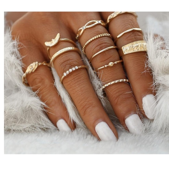 Jewelry | Multiple Gold Rings | Poshmark